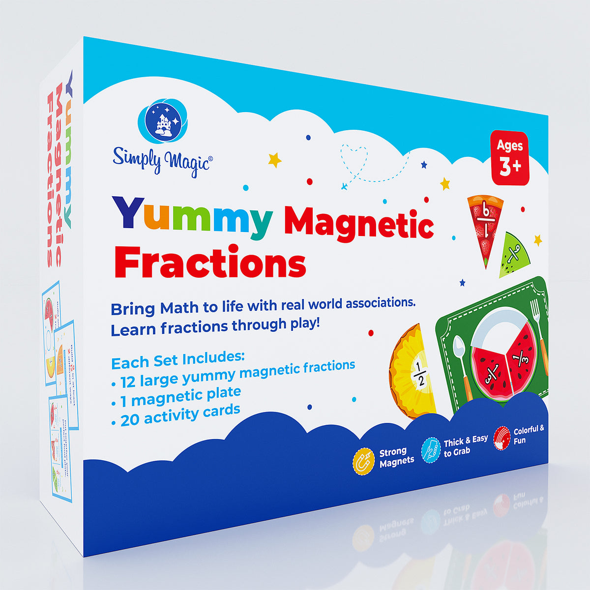 Yummy Magnetic Fractions Set - Fun Classroom Math Manipulatives ...
