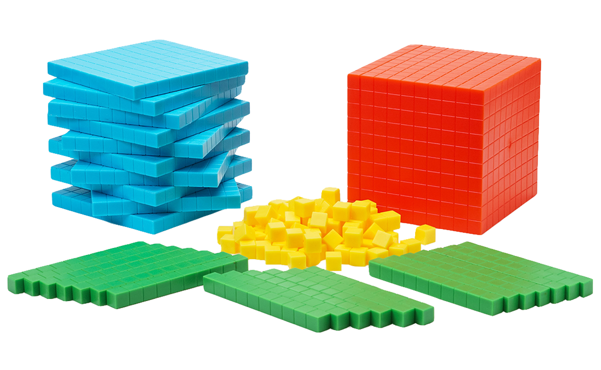 Simply Magic Magnetic Base Ten Blocks - Fun Math Manipulatives