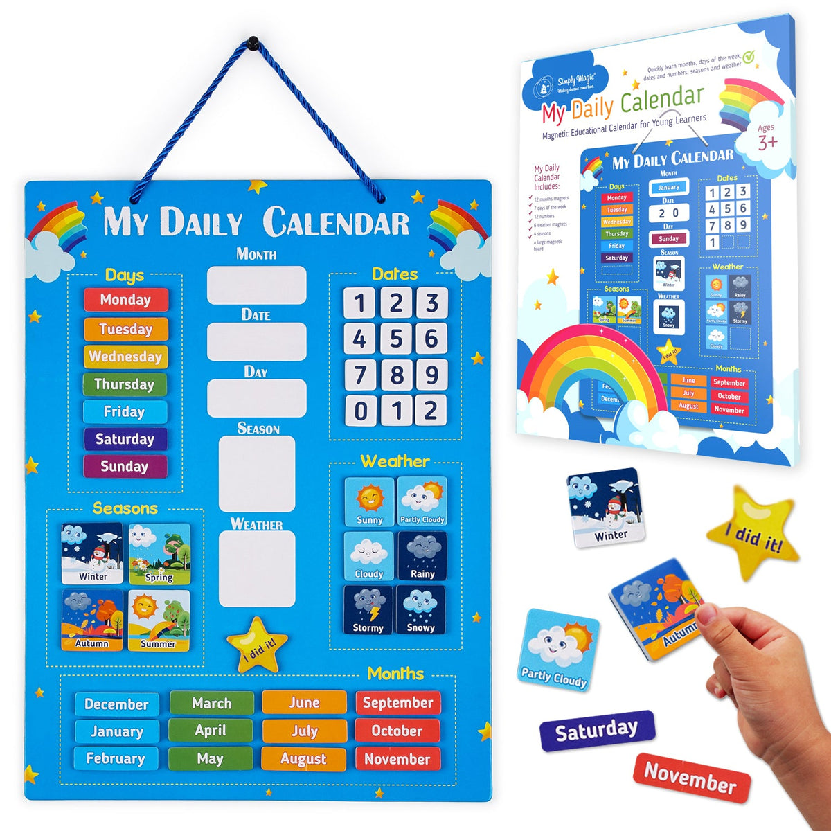 Daily Calendar for Kids - Preschool Calendar – Simply Magic