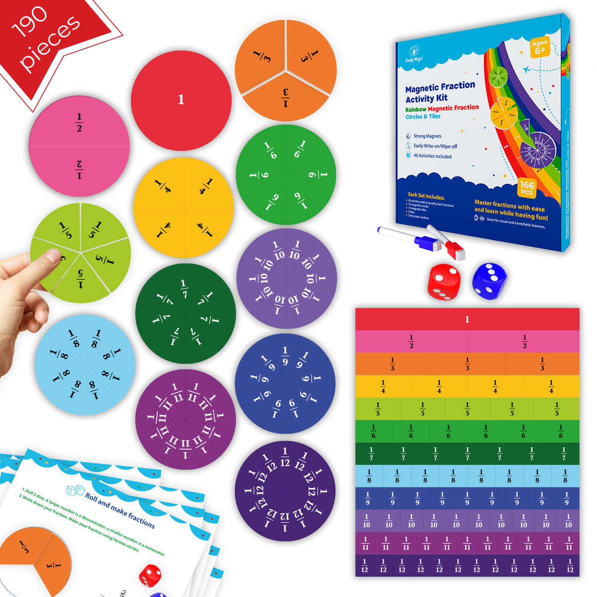 Magnetic Fraction Activity Kit - Fun Fraction Games & Activities ...
