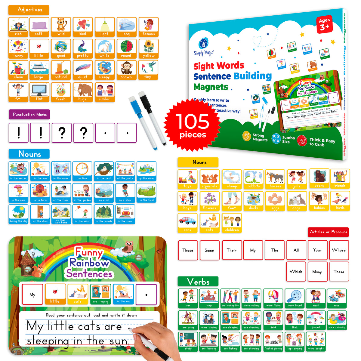 Sentence Building Kit for Kids - Fun Speech Games for Kids – Simply Magic